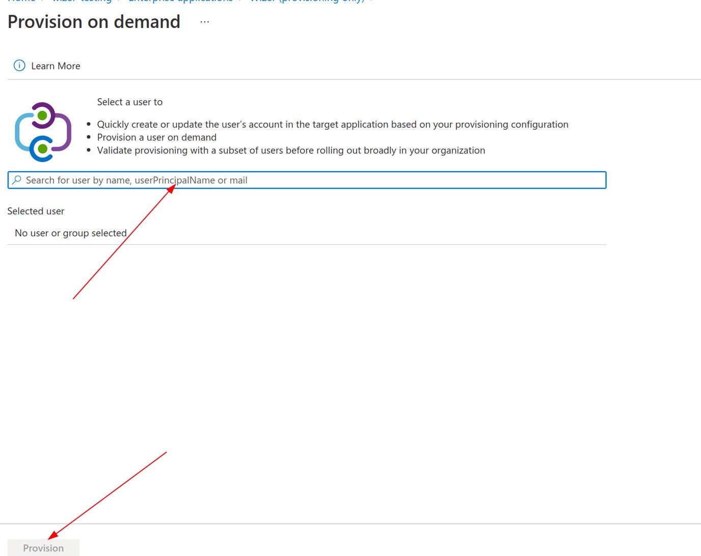 Azure - On-Demand Provisioning