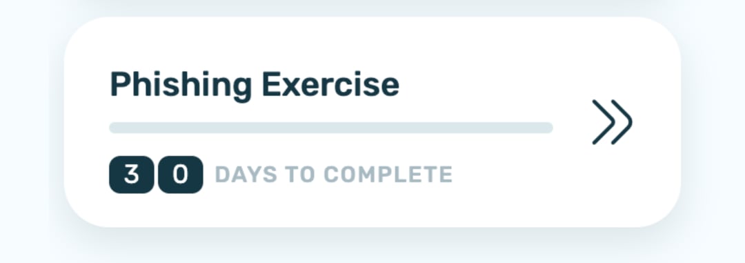 How Does A User Complete the Phishing Exercise?