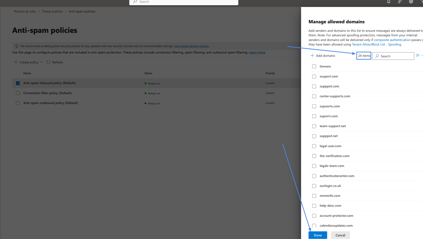 Whitelisting for Office 365