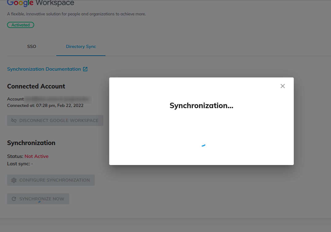 Google Workspace Directory Synchronization