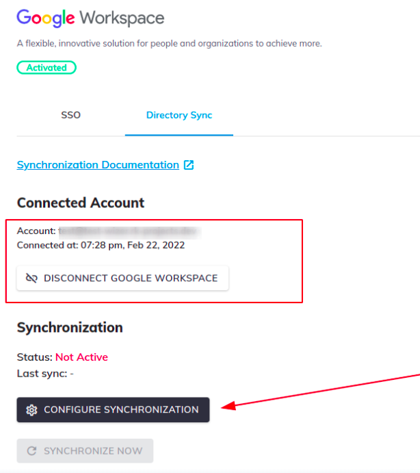 Google Workspace Directory Synchronization