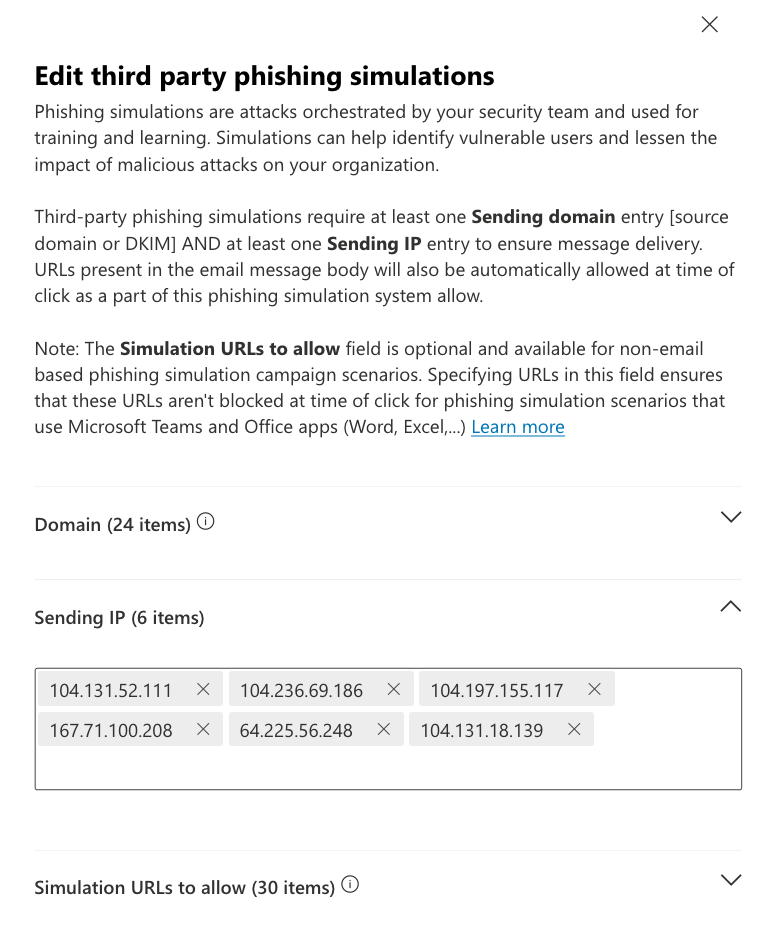 Whitelisting for Office 365