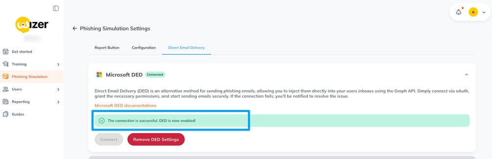 How to set up DED for Microsoft 365