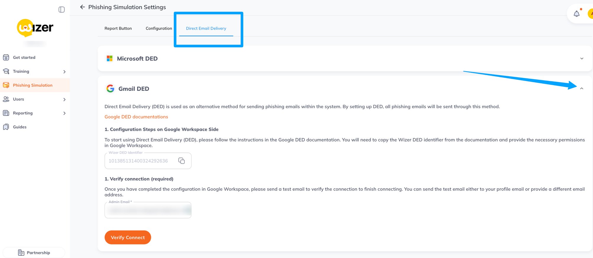 How To Set Up DED for Google Workspace