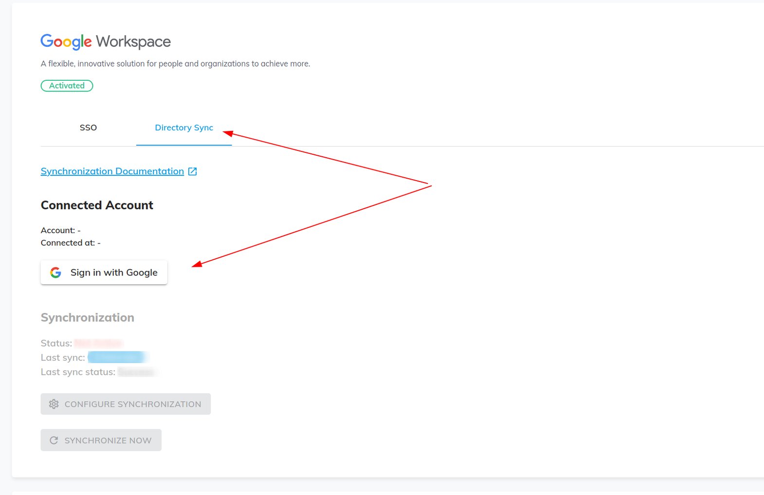 Google Workspace Directory Synchronization