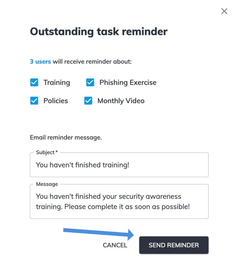Email Notifications Types and Reminders Customization