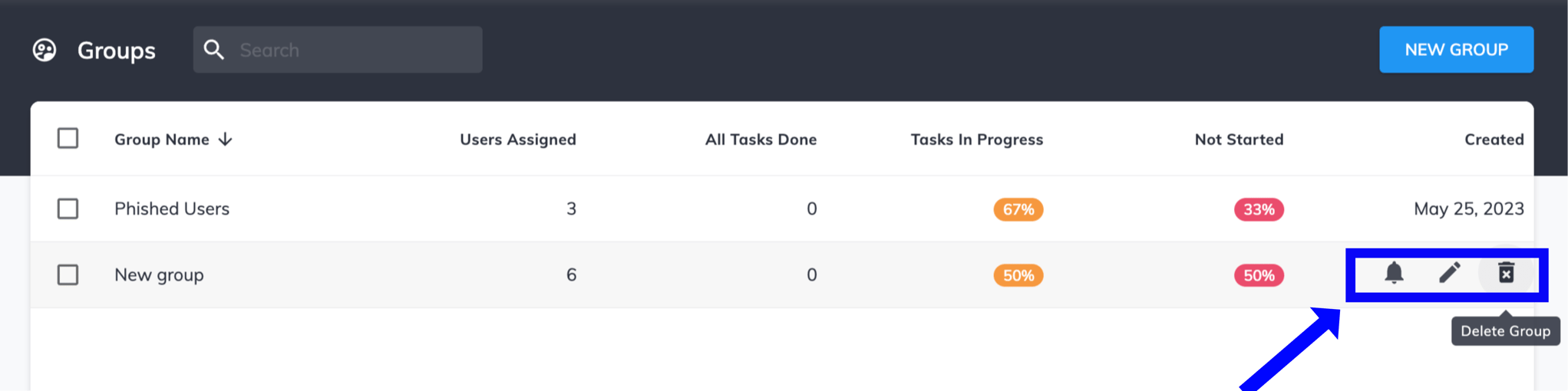 How to Create and Manage Groups. Dynamic group "Phished Users"