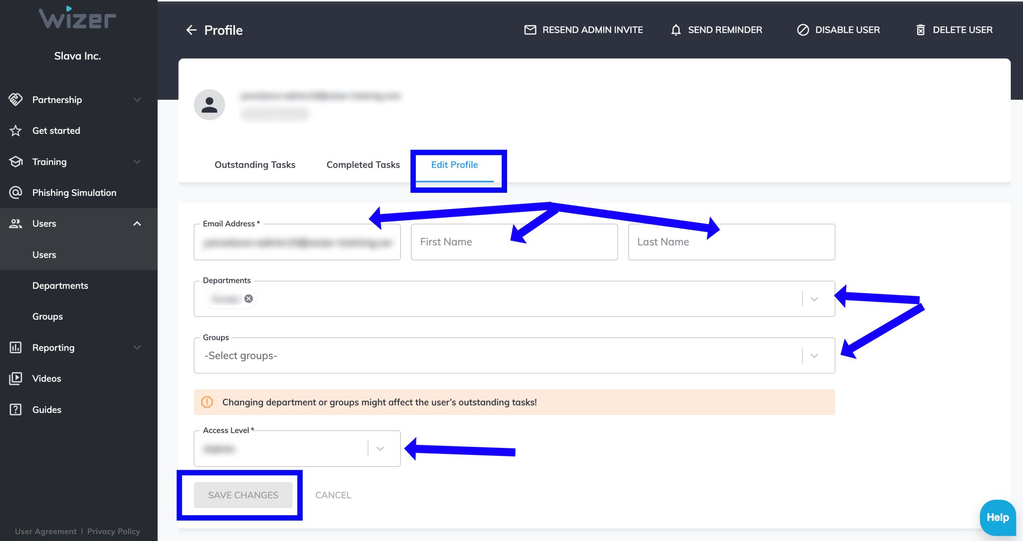 How To Edit User's Profile