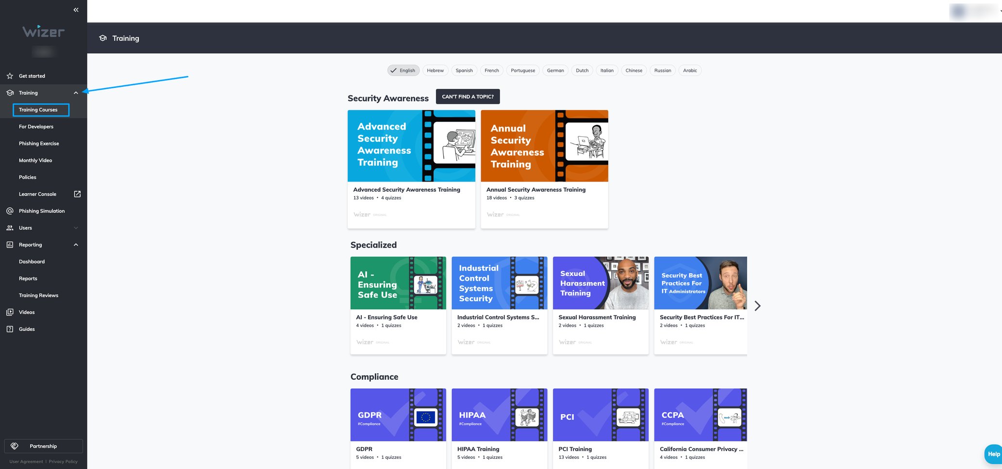 How to Set Up, Customize, and End the Training