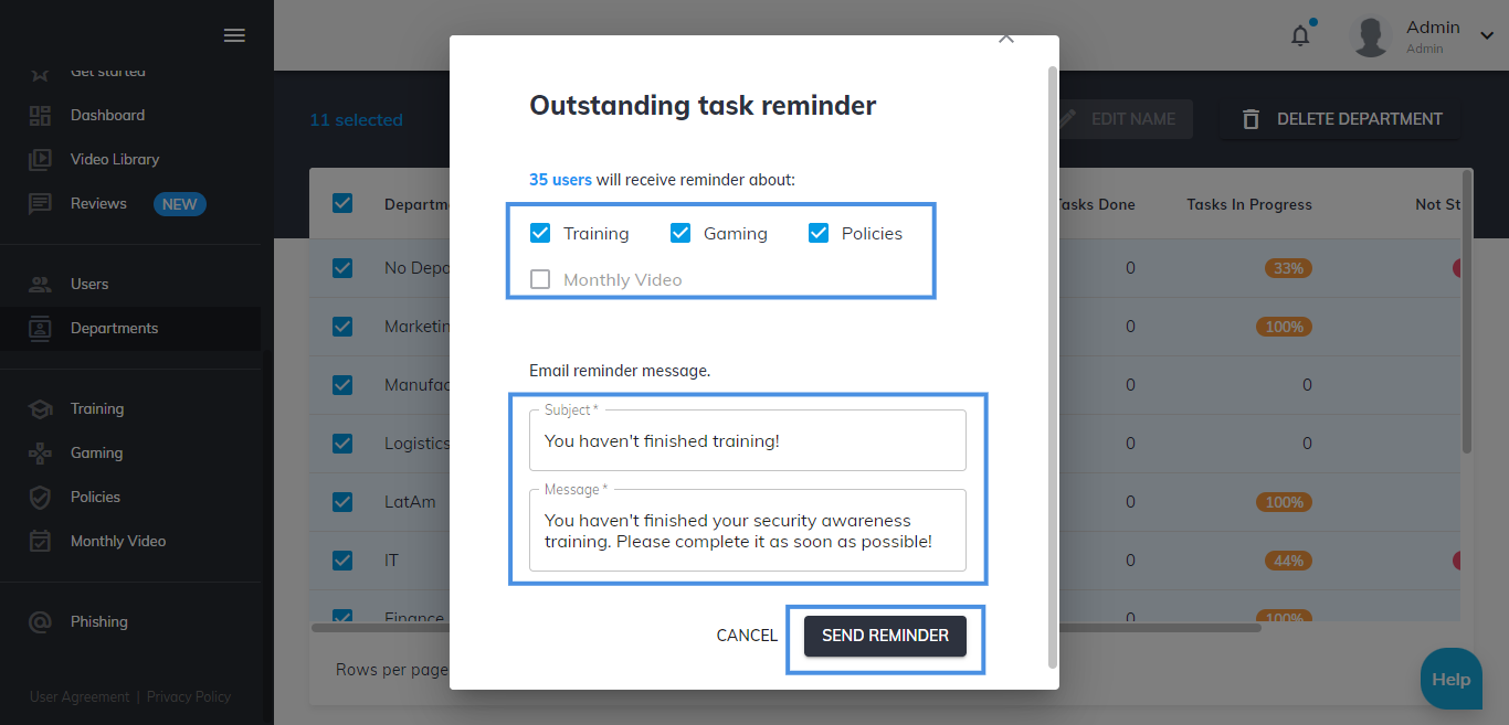 How to Create and Manage Departments
