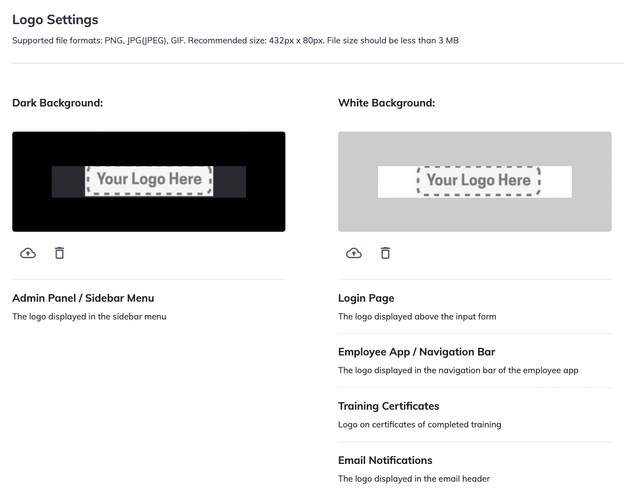 How to Add a Logo to the Account