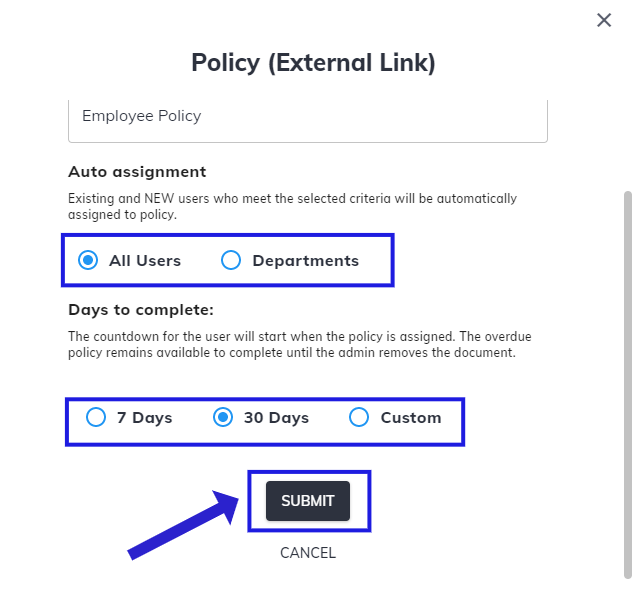 How to Set Up Policies